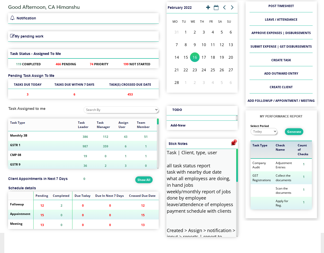 Office Management Software for CA